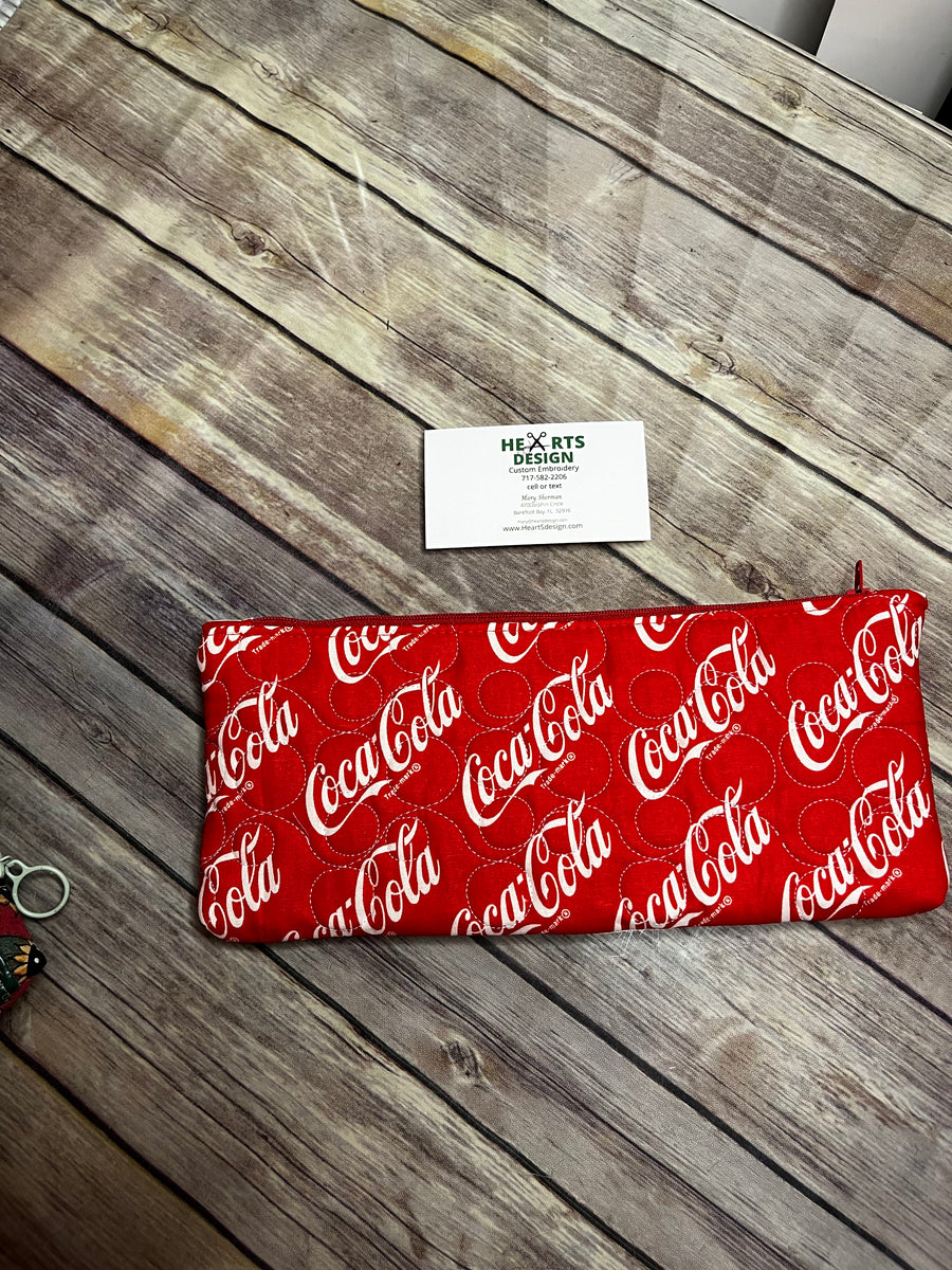 Diet Coke zippered clutch bag with key tag – Heartsdesign